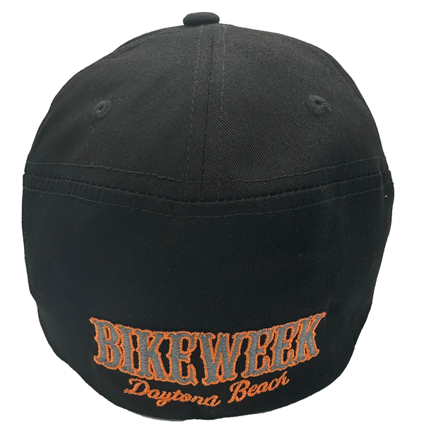2025 Bike Week Daytona Beach Orange Eagle Embroidered Flexfit Hat ...